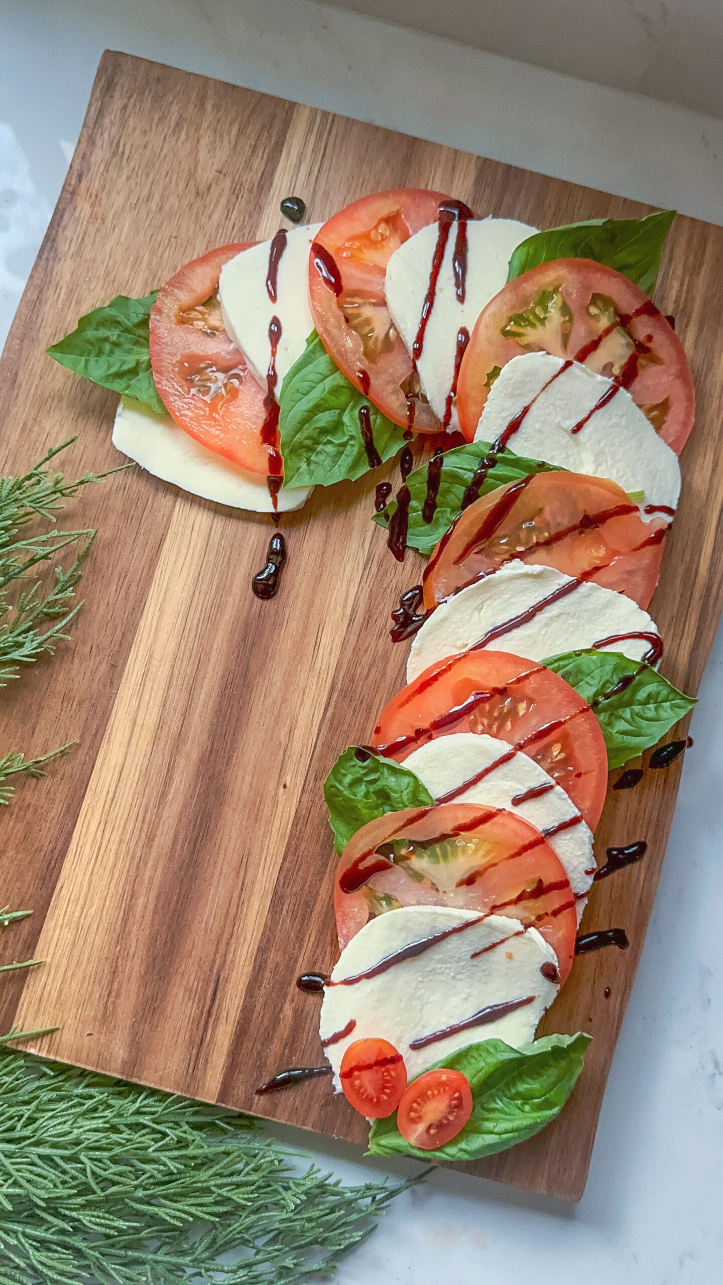 Candy Cane Caprese Board - Charcuterie & Things